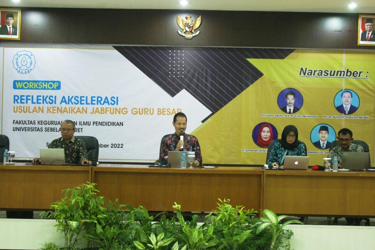 Fkip Uns Gelar Workshop Refleksi Akselerasi Usulan Kenaikan Jabfung